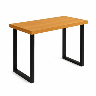 Solid Oak Staved Desk - Natural