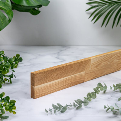 Solid Oak Upstand - 3000mm x 80mm x 18mm - Premium Wood Worktop 3m ...