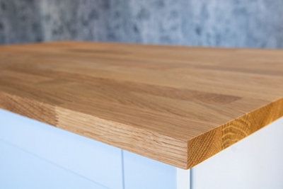 Solid Oak Worktop 4m x 750mm x 20mm - Premium Solid Wood Kitchen ...