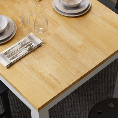 Solid Rubberwood Table Top for Kitchen Dining 200 CM x 62 CM x 38 MM
