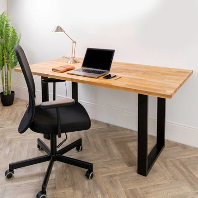 Solid Wood Oak Office Desk Top - 1200mm x 500mm x 27mm - Premium ...