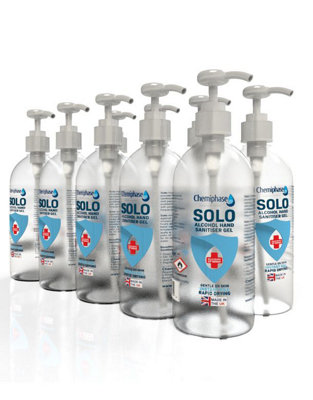Solo - Hand Sanitiser Gel 9 x 500ml with pump