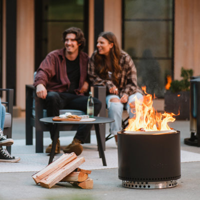 Solo Stove Bonfire 2.0 Wood Burning Stainless Steel Fire Pit, Stand ...