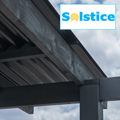 Solstice 76/18 Sinus Eco PVC Roofing Sheet Black 3000mm x 875mm x 1.2mm ...