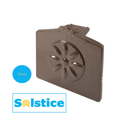 Solstice Aluminium Capex 70mm Hip Extended End Cap Brown