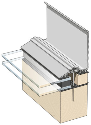Solstice Capex 50mm Wall Flashing Profile and Rafter Gasket 3m Brown