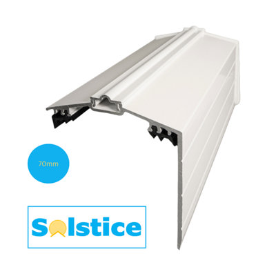 Solstice Capex 70mm Gable End Finishing Profile and Rafter Gasket 3m White