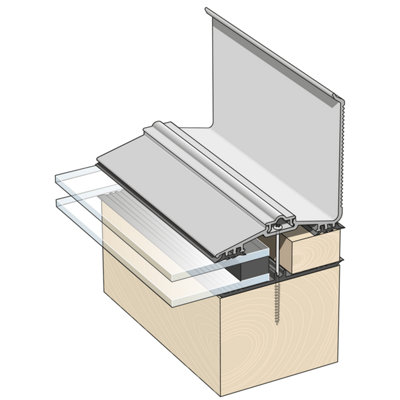 Solstice Capex 70mm Wall Flashing Profile and Rafter Gasket 3m White
