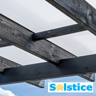 Solstice Polycarbonate Twinwall Clear 10mm Roofing Sheet - Multiple Sizes