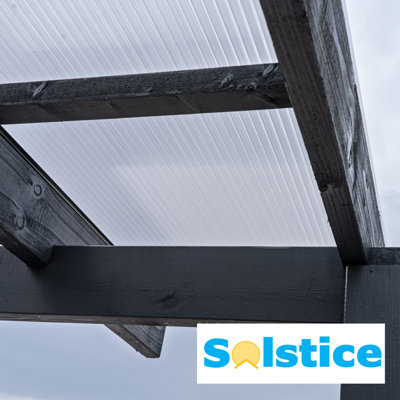 Solstice Polycarbonate Twinwall Clear 10mm Roofing Sheet - Multiple Sizes