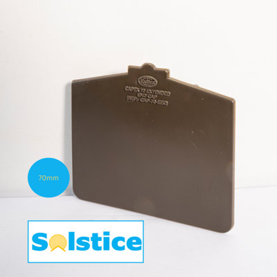 Solstice PVC Capex 70mm Hip Bar Extended End Cap Brown