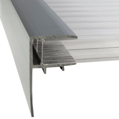 Solstice PVC F-Section 25mm 2m Anthracite Grey