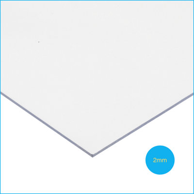 Buy Solstice Solid Polycarbonate Glazing Sheet Clear 2050mm x 620mm x 2mm | DIY at B&Q