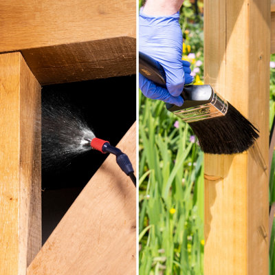 SOLUGUARD WOODWORM AND ROT TREATMENT (5L CLEAR & SPRAYER) - READY FOR ...