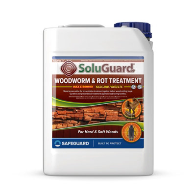 Soluguard Woodworm & Rot Treatment (5 Litre Clear) - Ready to Use ...
