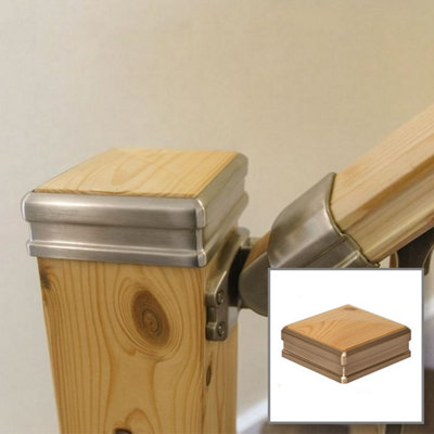 Solution Brushed Nickle Pine Newel Cap - Traditional Products Ltd