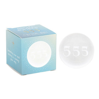 Something Different 555 Angel Number Crystal Ball Clear (One Size)