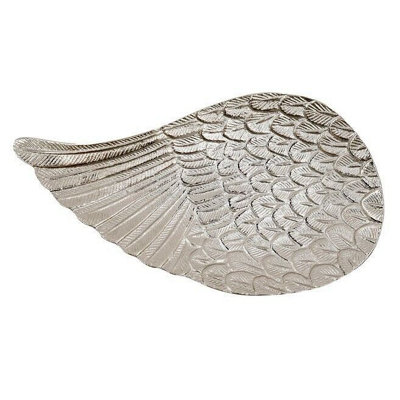 Something Different Angel Wing Aluminium Tray Silver (One Size) | DIY ...