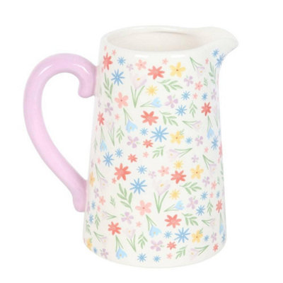 Something Different Ceramic Floral Jug Multicoloured (One Size)