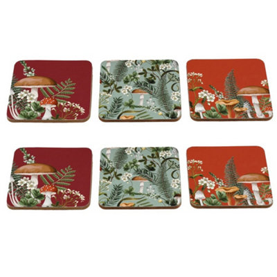 Something Different Forest Mushroom Coaster Set (Pack of 6 ...