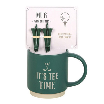 Something Different Its Tee Time Mug Set Green (One Size)