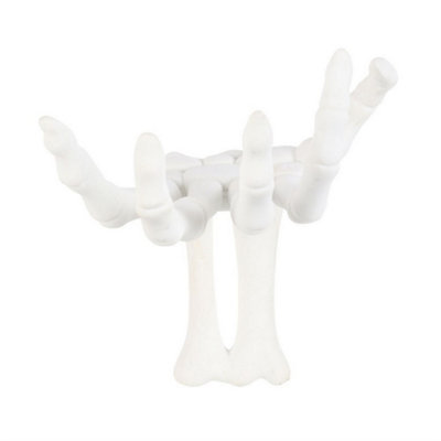 Something Different Skeleton Hand Wall Hook White (One Size) | DIY at B&Q