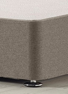 Somnior Premier Tweed Coffee Divan Bed Base With 2 Drawers And ...