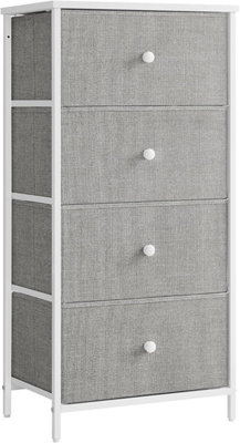 SONGMICS Bedroom Drawer Chest, Cloth Storage Unit, Dresser with 4 ...