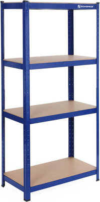 SONGMICS Boltless 4-Level Steel Shelving Unit, Storage Solution, Rack ...