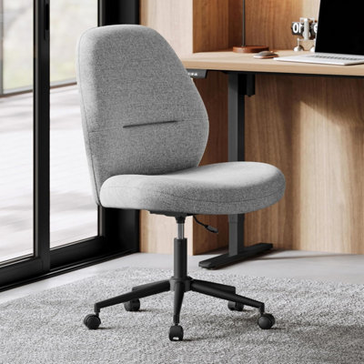 SONGMICS Contemporary Seat, Armless Design with High Back Support, Dove ...