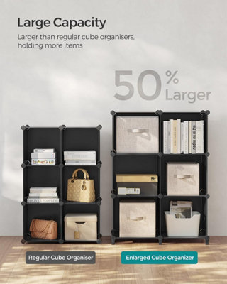 SONGMICS Cube Storage, 6-Unit Modular Organizer, for Living Room ...