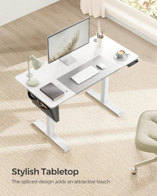 SONGMICS Electric Standing Desk, Height Adjustable Desk, Spliced ...