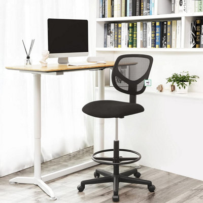 SONGMICS Elevated Work Chairs, Dual Pack Professional Drafting Seats ...