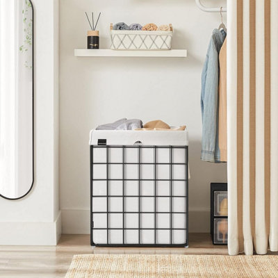 SONGMICS Foldable Laundry Container, Collapsible Wash Basket, Laundry ...