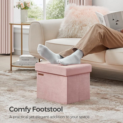 SONGMICS Footrest Storage, Space-Efficient Ottoman with Interior ...