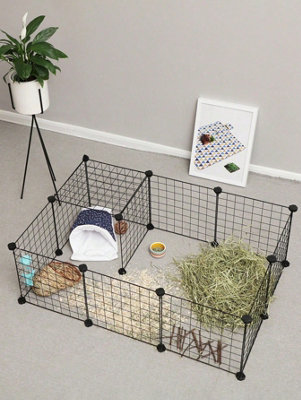 SONGMICS Guinea Pig Playpen, Indoor Rabbit Run Hutch Cage, Large ...
