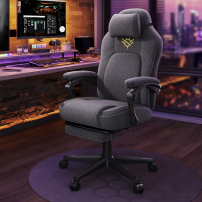 SONGMICS HOME Gaming Chair, Ergonomic Computer Chair with Footrest ...