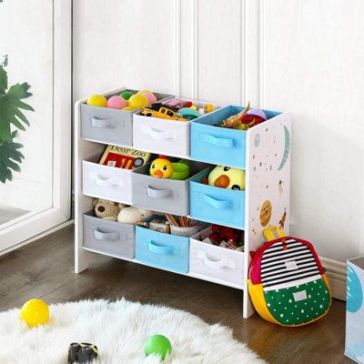 SONGMICS Kids Room Organizer, Multi-Box Storage System with Removable ...