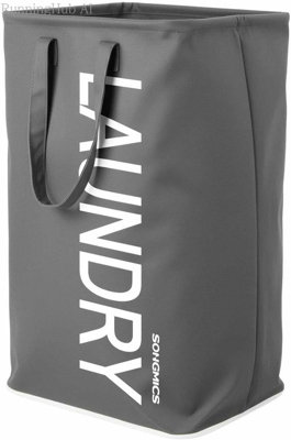 SONGMICS laundry basket, Laundry Bag Hamper with Short and Long Handles ...