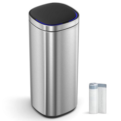 SONGMICS Motion Sensor Kitchen Bin, Automatic Rubbish Bin, Trash Bin ...