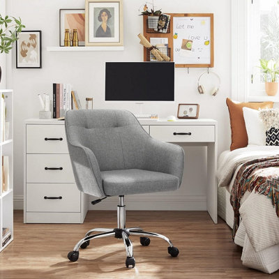 SONGMICS Office Chair, Swivel Chair, Desk Chair, Makeup Vanity Chair ...