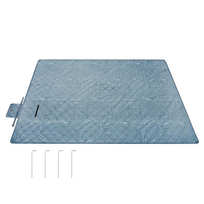 Songmics Picnic Blanket, 300 x 200 cm, with 4 Ground Pegs, Large Mat ...