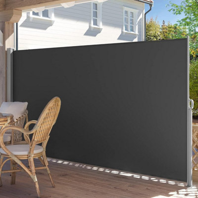 SONGMICS Privacy Screen, Expandable Shade Panel, Opaque Outdoor Patio ...