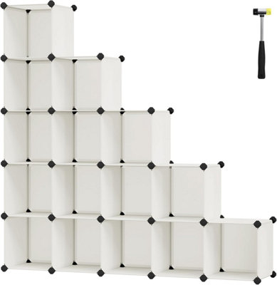SONGMICS Shoe Rack, 16 Cubes, Modular Storage Unit, DIY Shelving ...