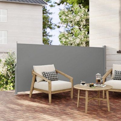 SONGMICS Side Shade, Extendable, Privacy Screen, Sun Protection, Opaque ...