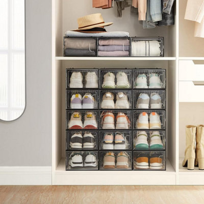 SONGMICS Storage Boxes, Professional Shoe Organization System with ...