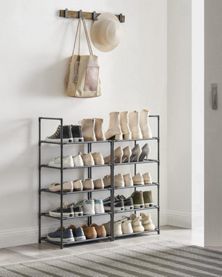 SONGMICS Storage Rack, Multi-Level Shoe Organizer with Durable Frame ...