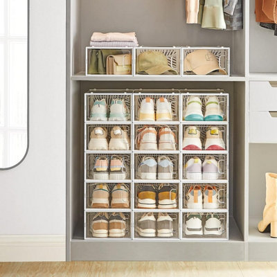 SONGMICS Storage Set, Large-Scale Shoe Organization System with ...