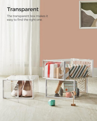 SONGMICS Storage Set, Large-Scale Shoe Organization System with ...