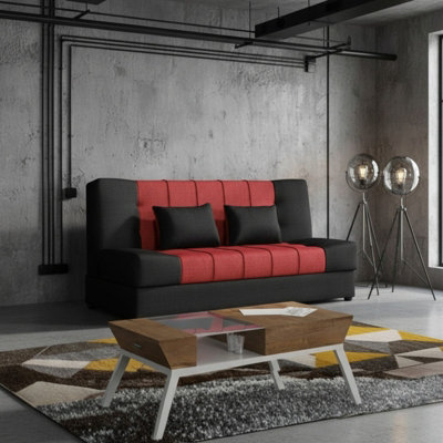 SONIA Sofa Bed has Storage Springs and Foam Stylish Living Room or ...
